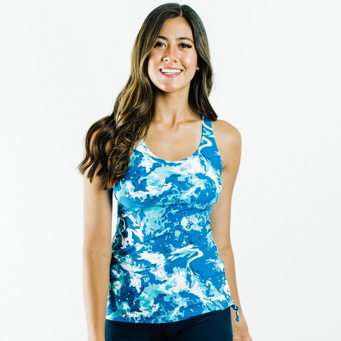 Women's Calypsa Maya Tankini Swim Top With Removable Cups - Tidal Wave ...