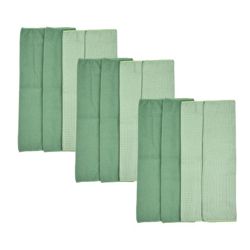 Trio Home All Purpose Microfiber Waffle Towels, Reusable, Washable ...