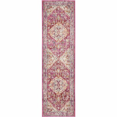 Nourison Celestial Ces02 2'2" X 7'6" Ivory/pink Area Rug : Target
