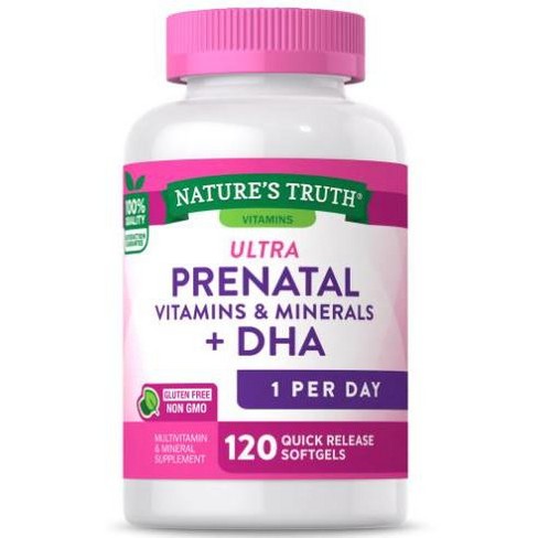Nature's Truth Prenatal Vitamin With Dha | 120 Softgels : Target