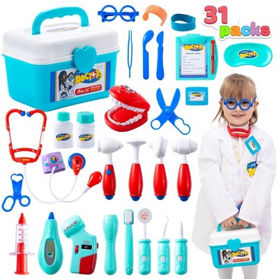 Best Choice Products Pretend Play Doctor's Office, Wooden Toy Set For ...