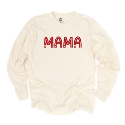 Simply Sage Market Women's Mama Hearts Long Sleeve Garment Dyed Tee ...