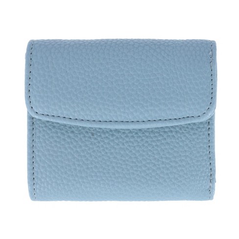 Buxton Women's Stylish And Colorful Mini Trifold Wallet, Soft Blue : Target