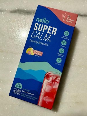 Nello Supercalm Calming Drink Mix Supplement Powder - Raspberry ...