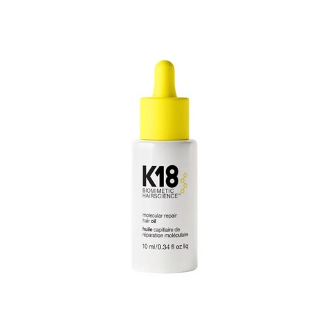 K18 Biomimetic Hairscience Mini Molecular Repair Hair Oil (0.34 Oz) K18peptide For All Hair ...
