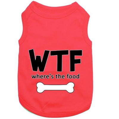 Parisian Pet 'wtf' Pet Shirt - Funny Dog & Cat Shirt, Red M : Target