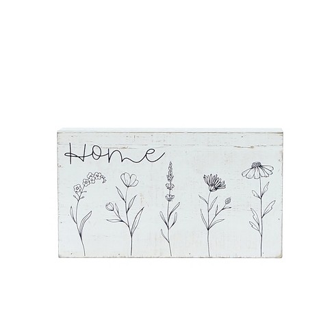 Vip Wood 7 In. White Home Sign : Target