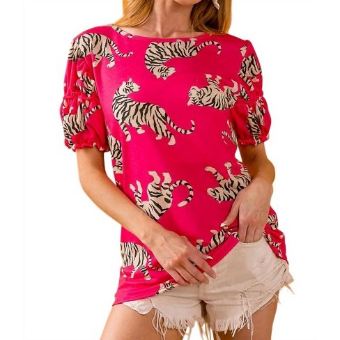 Women's Vibrant Tiger Tee - Bibi : Target