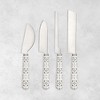Twine 4 Piece Cheese Knives Set With Ceramic Tile Pattern Handles, For ...