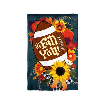 Evergreen Fall Farm Stack Garden Linen Flag 12.5 X 18 Inches Indoor ...