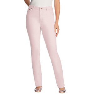Woman Within Tall Straight-Leg Stretch Denim Five-Pocket Jeans - 38 T ...