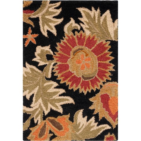 Blossom Blm912 Hand Hooked Accent Rug - Black/multi - 2'x3' - Safavieh ...