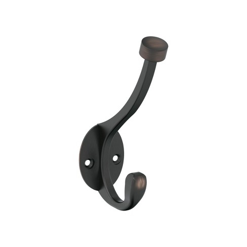 Amerock Adare Traditional Double Prong Oil-rubbed Bronze Wall Hook : Target