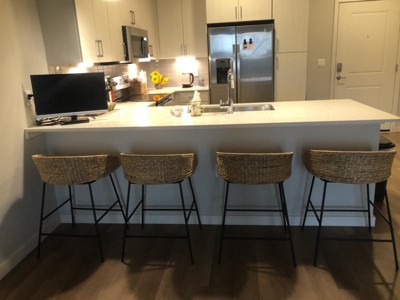 Threshold Landis Woven Backed Counter Height Barstool with Cushion ...