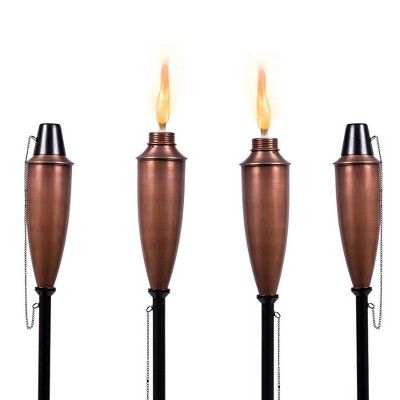 Birdrock Home 4-pack Outdoor Garden Tiki Torches - Bronze : Target