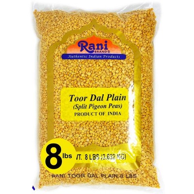 Toor Dal (split Pigeon Peas) - 128oz (8lbs) 3.63kg - Rani Brand ...