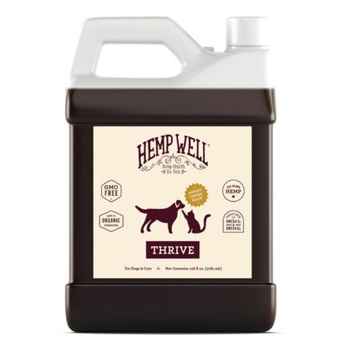 Hemp Well Thrive Oil For Dogs And Cats Everyday Health - 1 Gallon : Target