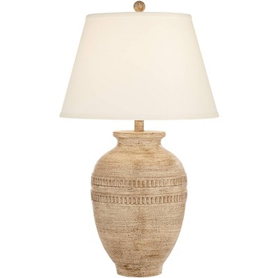 360 Lighting Sandstone Gourd 27" Tall Farmhouse Rustic Modern Coastal ...