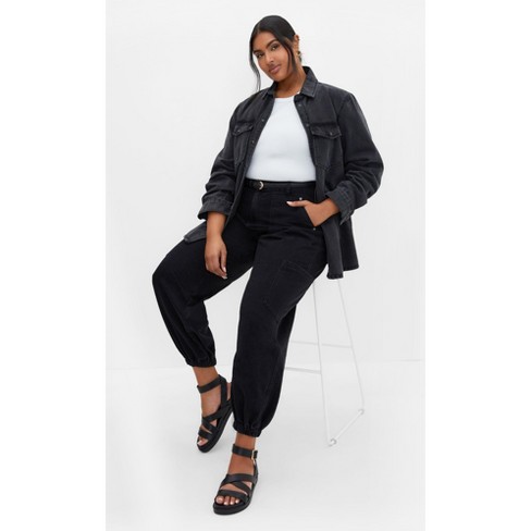 City Chic | Women's Plus Size Iona Jean - Black - 20w : Target