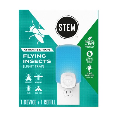 Stem Flying Insect Light Fly Trap Starter Kit - 1 Unit + 1 Refill : Target