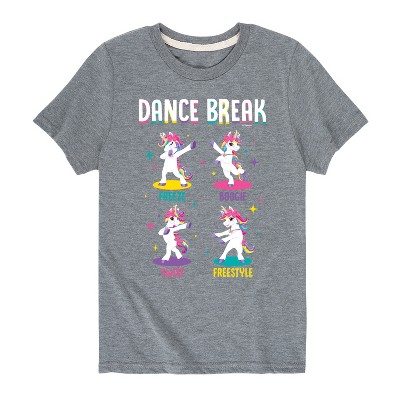 JoJo Siwa Dance Break Unicorns Short Sleeve Graphic T-Shirt - Heather Grey - 2T : Target