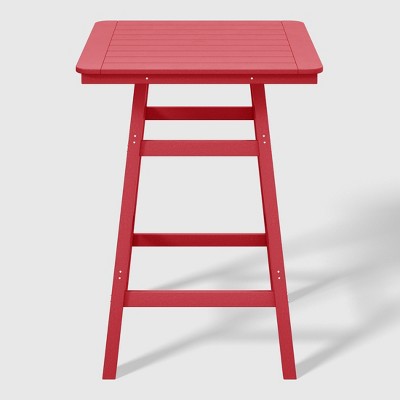 Crosley Retro Metal Patio Side Table Bright Red Gloss: Vintage Style ...