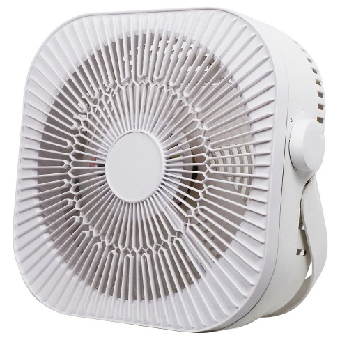 Optimus F-1023 10-in. 2-speed 30-watt Box Fan : Target
