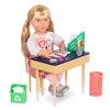 Our Generation Brilliant Bureau Home Desk Accessory Set For 18" Dolls ...