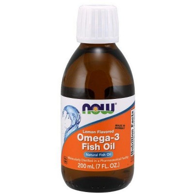 Now Foods Omega 3 Fish Oil Lemon - 200 Ml Liquid : Target