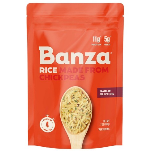 Banza Garlic Olive Oil Chickpea Rice Mix - 7oz : Target
