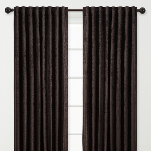 Chanasya 2pk Embossed Textured Sheer Window Curtain Panels - Set Of 2 ...