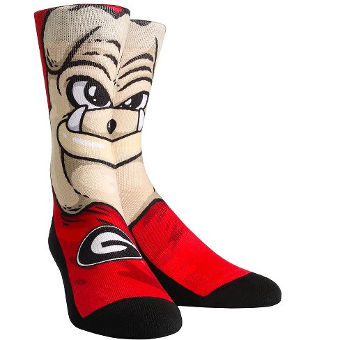 Ncaa Georgia Bulldogs - Hairy Dog Mascot Rock 'em Socks (l-xl) : Target