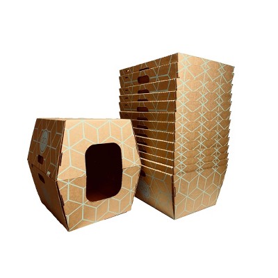 Teamson Pets Large Dyad Wooden Cat Litter Box Enclosure And Side Table ...