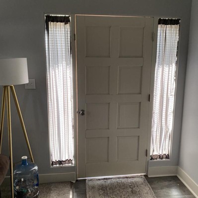 72"x26" Seymour Energy Efficient Front Door Sidelight Curtain Panel ...