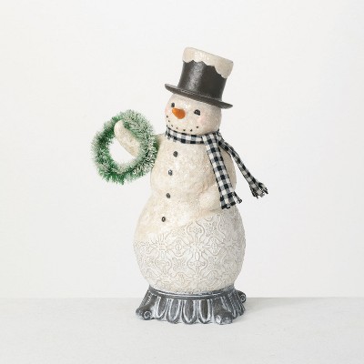 Sullivans Decorative Snowman Sculpture 13"H Multicolored : Target