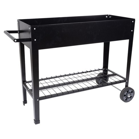 Raised Garden Bed With Shelf, Black : Target