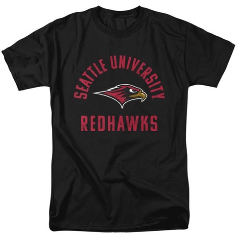 Seattle University Official Redhawks Logo Adult T-shirt, Black, Medium ...