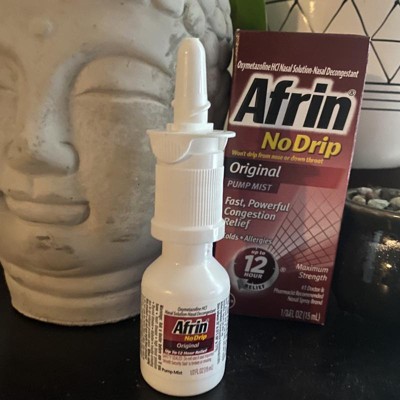 Afrin Nasal Spray No Drip Original - 0.5 Fl Oz : Target