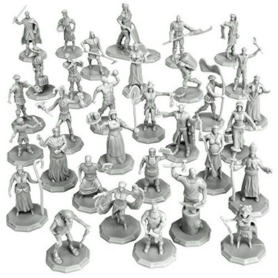 Townsfolk Mini Fantasy Figures Non Player Characters NPC - 32 Unique ...