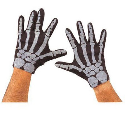 Skeleteen Bone Hand Skeleton Gloves - Halloween Costume Accessories ...