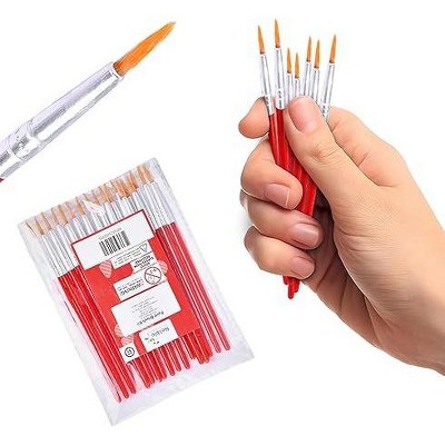 Neliblu Acrylic Paint Brushes-18 Pcs,red : Target