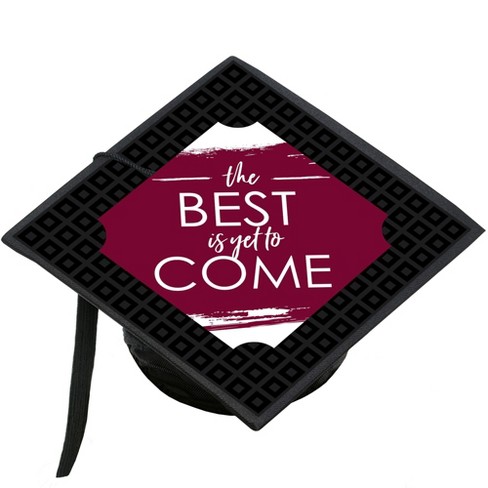 Big Dot Of Happiness Maroon Grad - Best Is Yet To Come - Burgundy ...