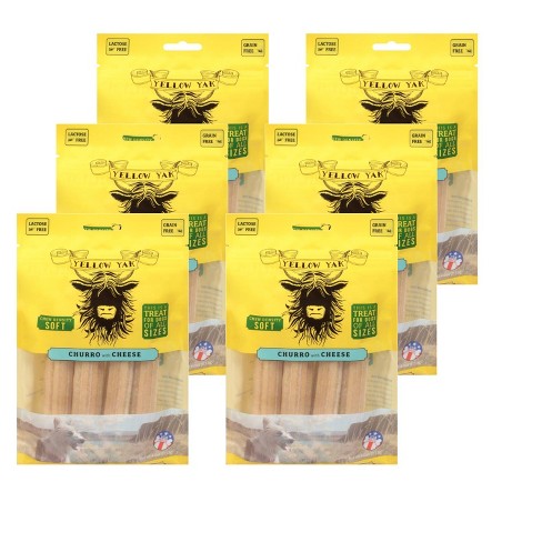 Yellow Yak Churro With Cheese Soft Dog Dental Chew - Case Of 6/4 Oz ...
