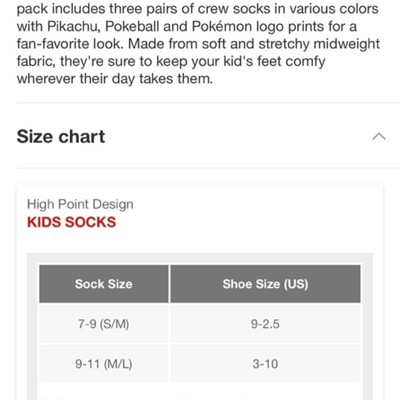 Boys' Pokemon 3pk Crew Socks - Blue S/m : Target