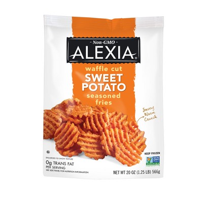 Alexia Frozen Waffle Cut Sweet Potato Seasoned Fries - 20oz : Target