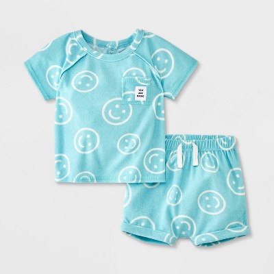 Grayson Mini Ss Shorts Set - Smile 3-6m : Target