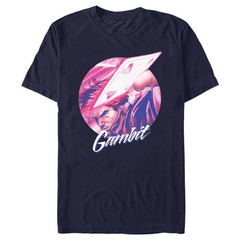 Men's Marvel X-men '97 Gambit Retro Icon T-shirt - Navy Blue - Medium ...