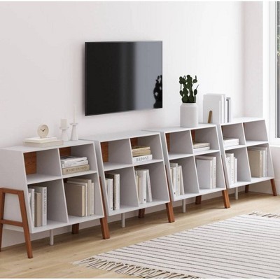 Nathan James Set Of 4 Telos Cubby Console White : Target