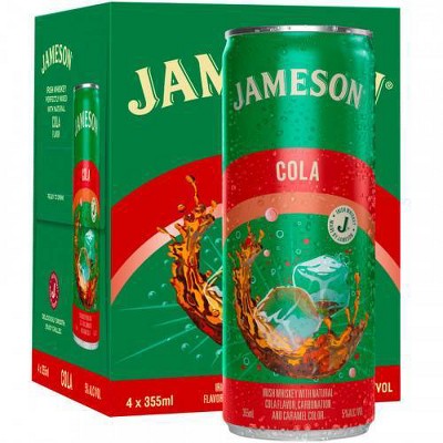 Jameson Cola Rtd - 4pk/12 Fl Oz Cans : Target