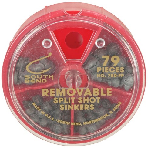 Southbend 79-piece Removable Split Shot Sinker Kit Assortment 780-fp : Target